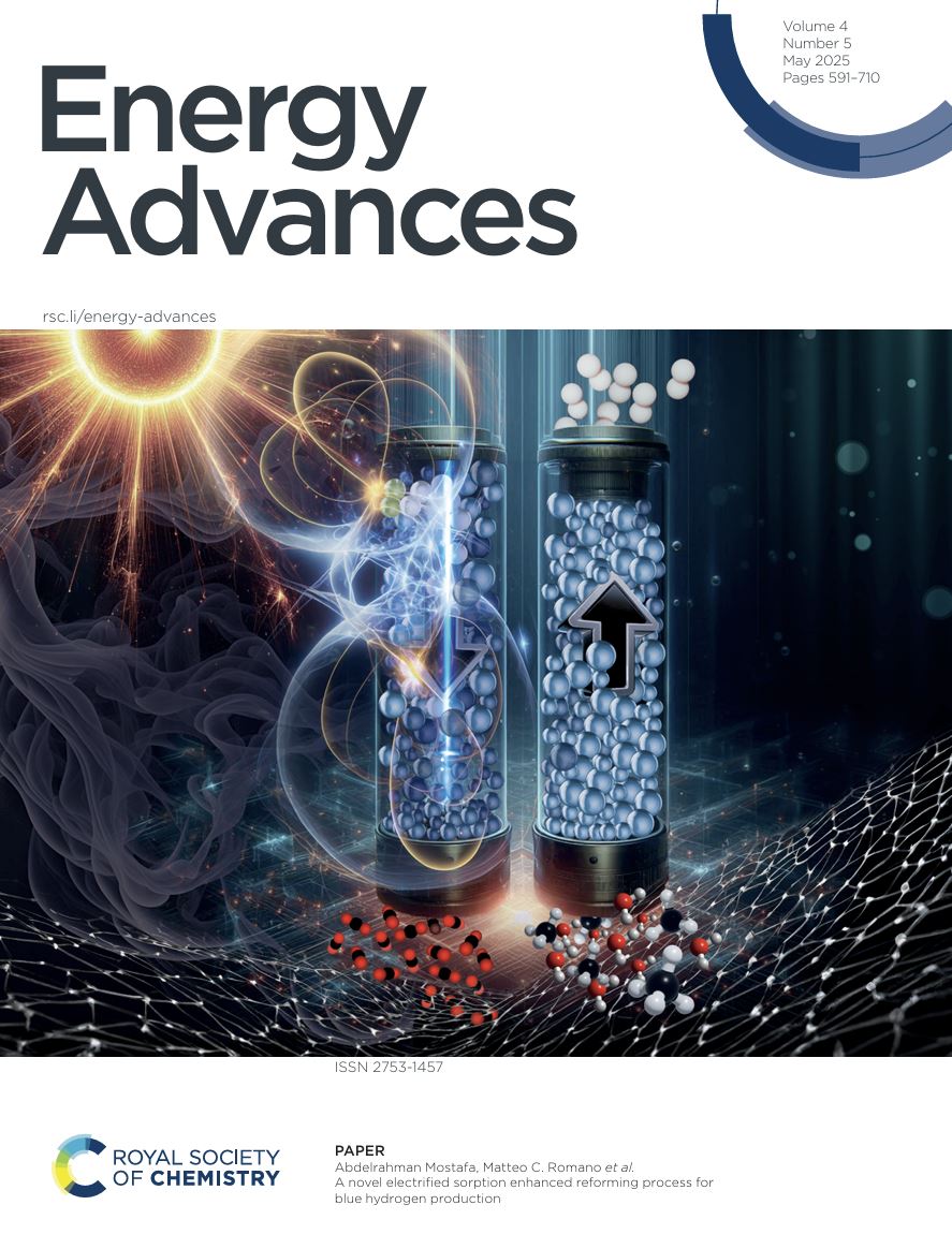 Un articolo del Dipartimento di Energia in copertina su Energy Advances ...